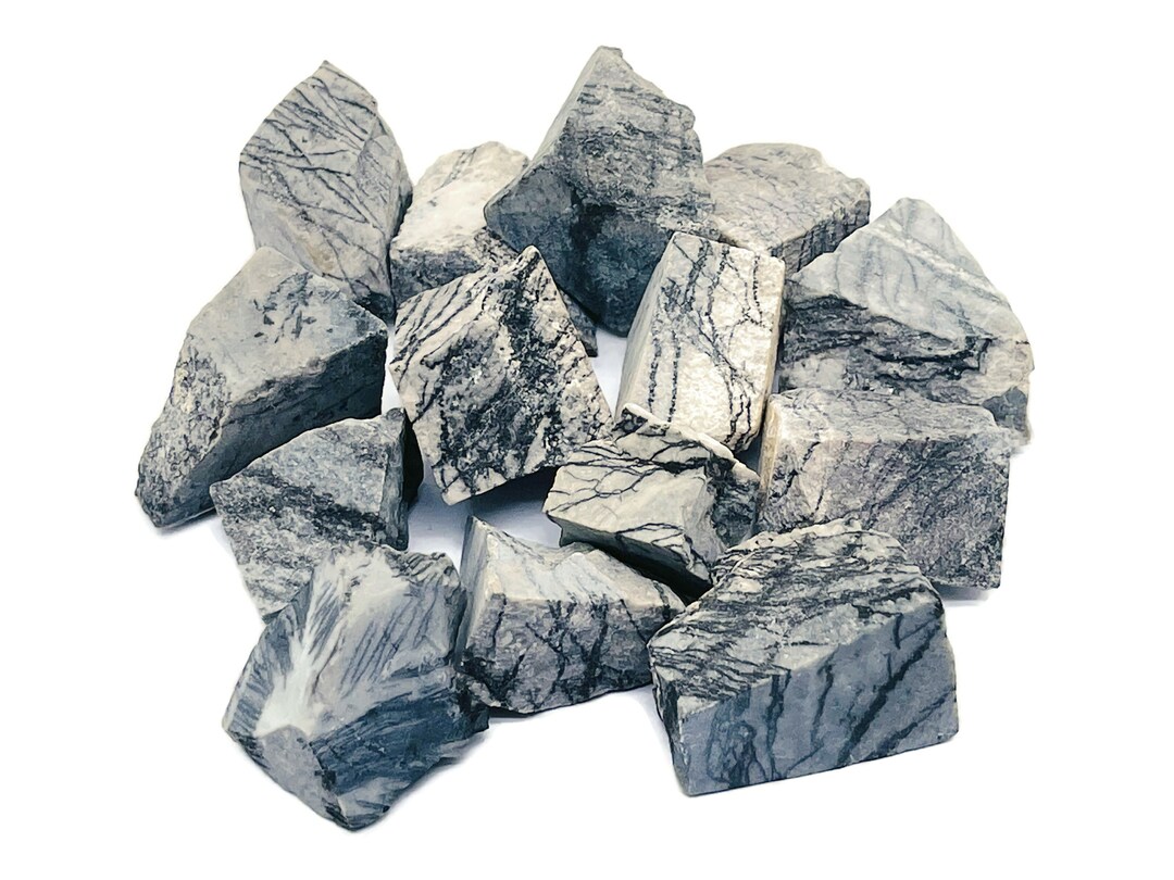 Raw Black Network Jasper – Rough Black Network Jasper – Raw Crystal ...