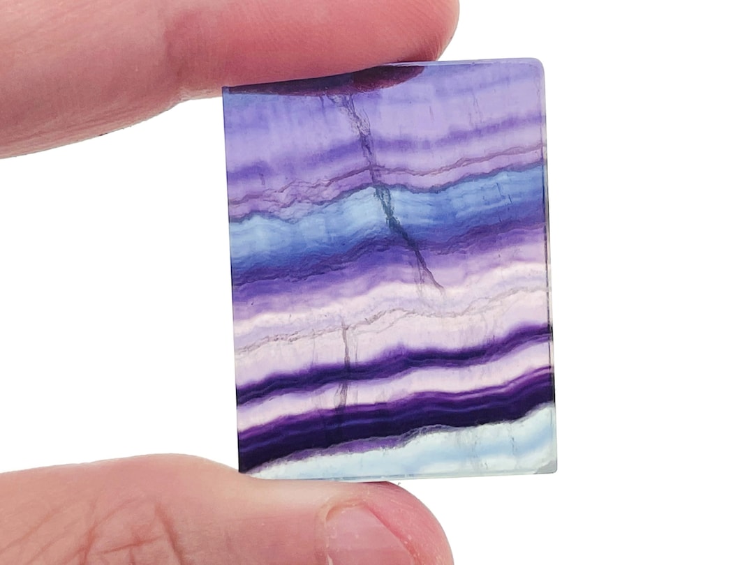 Fluorite Slice Slab Carving – Fluorite Carved Gemstone – Healing ...