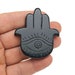 Obsidian Evil Eye Hand Gemstone Carving - Pocket Crystal - Crystals ...