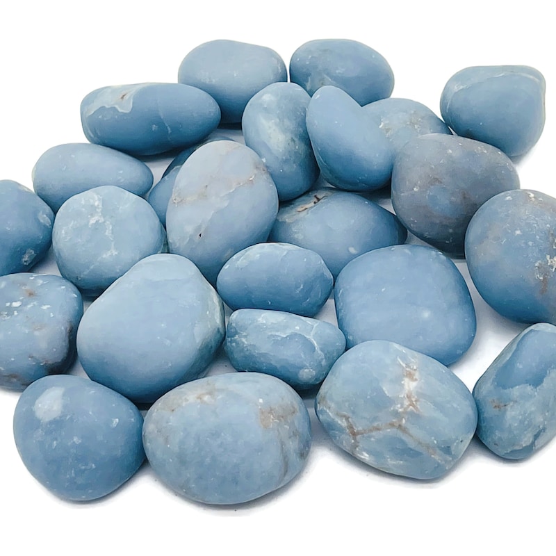 Angelite Crystal - Etsy