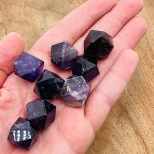 Amethyst Polyhedron Crystal Crystal Polyhedron Carving Polished ...