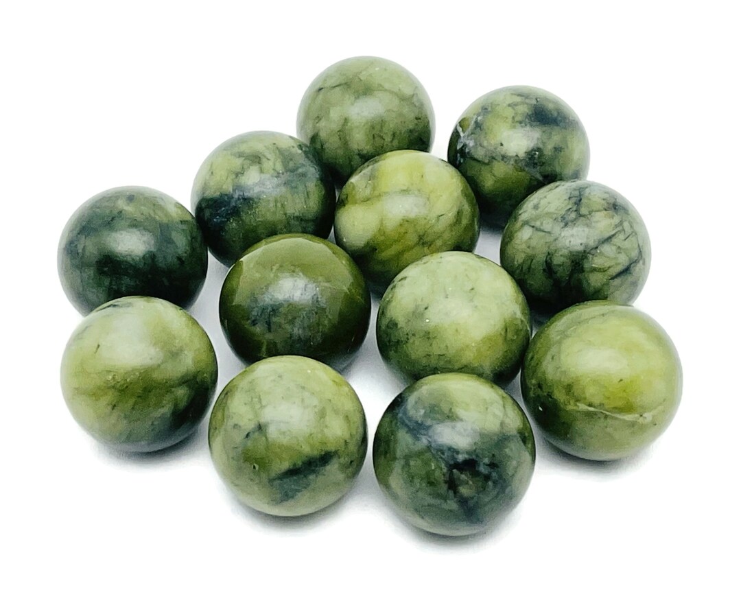 Nephrite Jade Sphere Gemstone Crystal Sphere Healing Stone Crystal Ball Crystal Décor 20mm ...