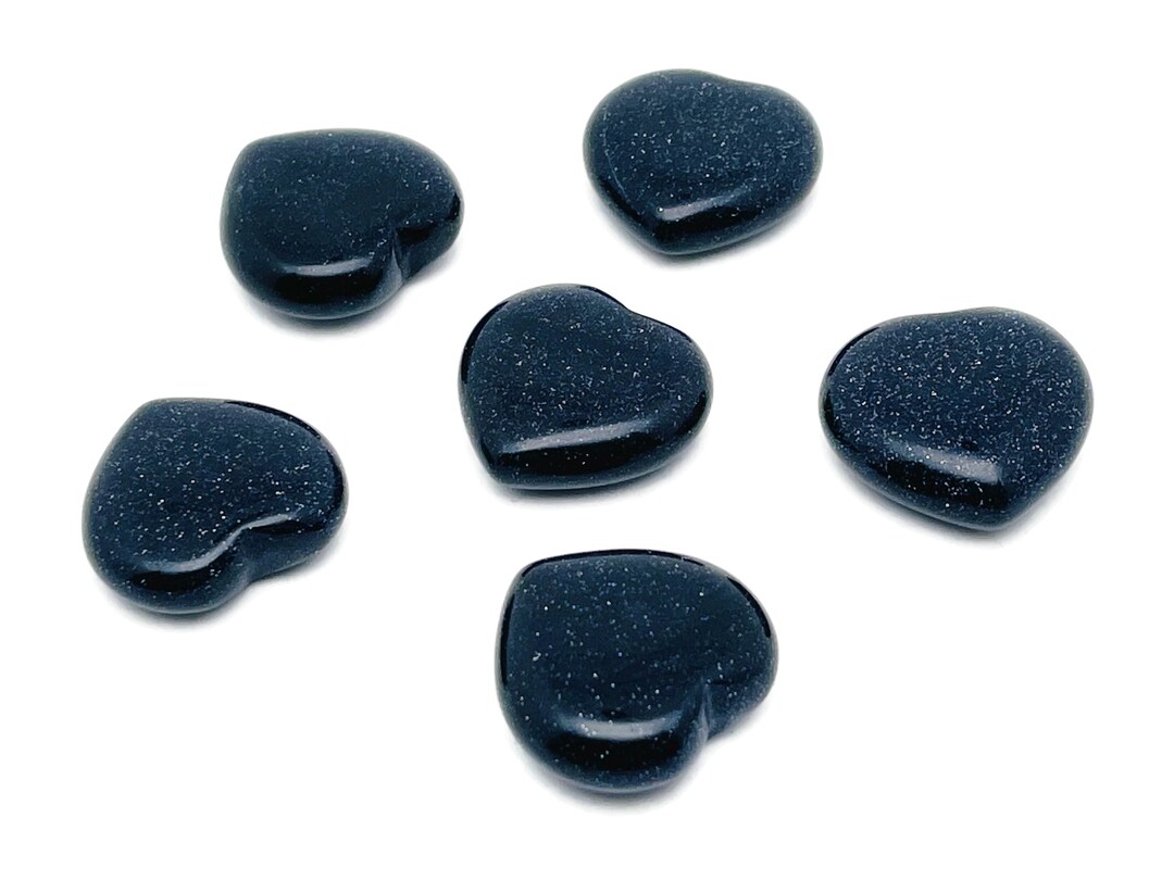 Blue Goldstone Heart Gemstone – Crystal Goldstone –natural Gemstone ...