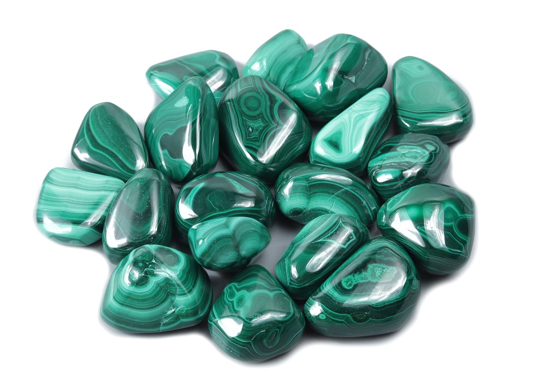 Malachite Tumbled Stone - A++ Malachite Gemstone - Loose Gemstone ...