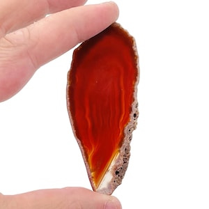 Red Agate Slice - Red Agate Geode Crystal - Natural Agate Slice ...