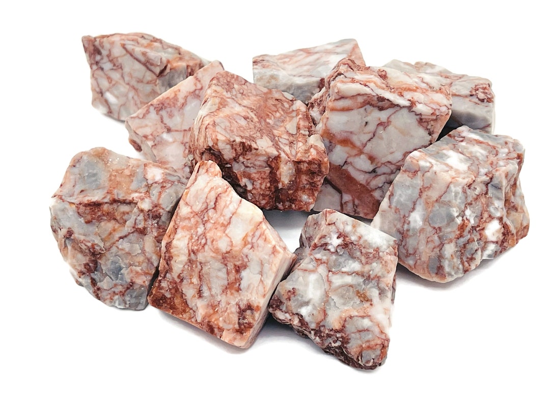 Red Network Jasper Raw Stone - Rough Red Network Jasper Chunk – Heart ...