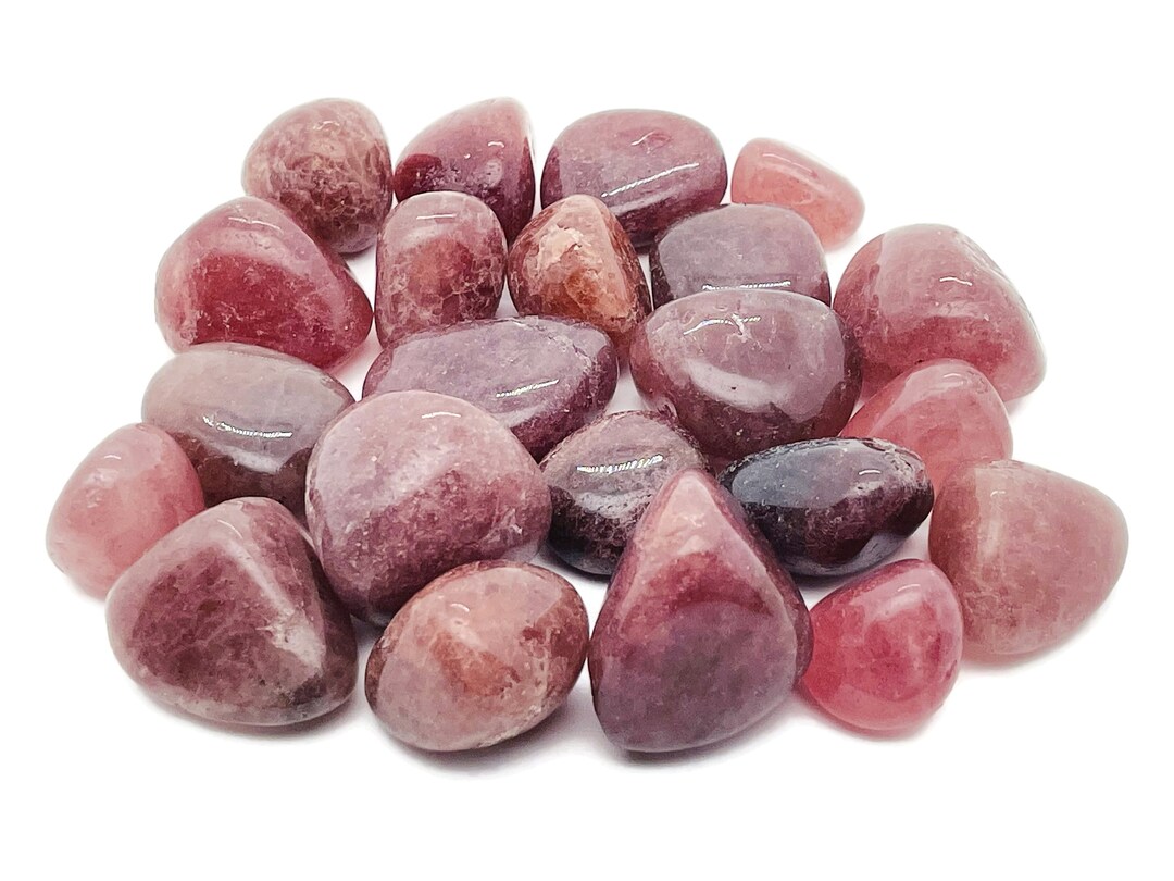 Strawberry Quartz Tumbled Stone – Natural Strawberry Quartz Tumbled ...