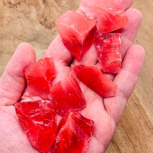 Raw Cherry Quartz Stone - Rough Natural Cherry Quartz Crystal Gemstone ...