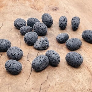 Lava Tumbled Stone - Natural Lava Stone Crystal Gemstone - Polished ...