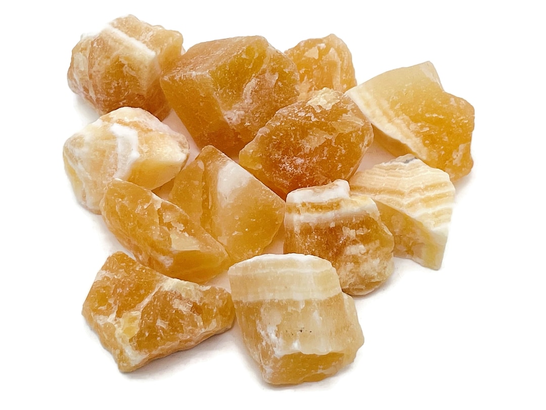 Raw Yellow Calcite Stone - Natural Calcite Stone - Crystal Gemstone ...