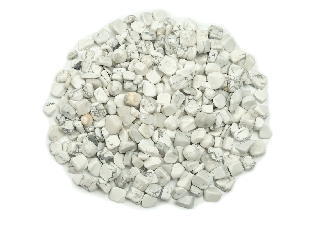 Howlite Chips – Magnesite Gemstone Chips – Crystal Semi Tumbled Chips ...