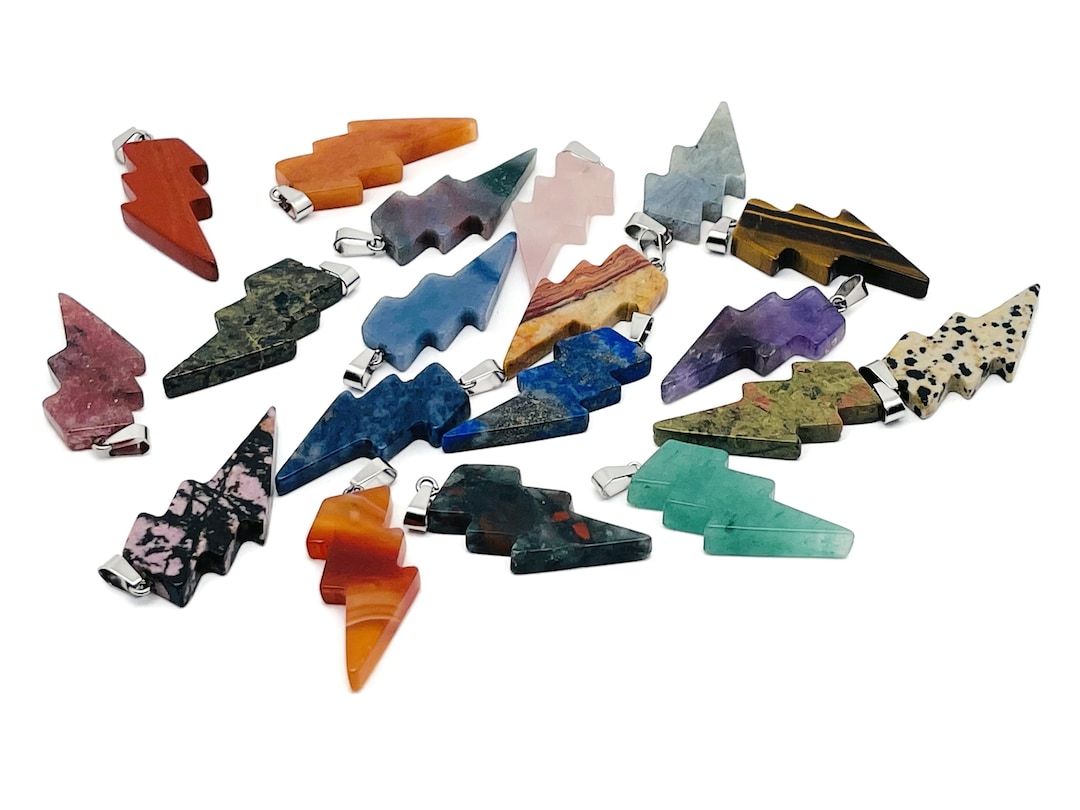 Crystal Lightning Pendant - Lightning Crystal - Lightning Stone ...