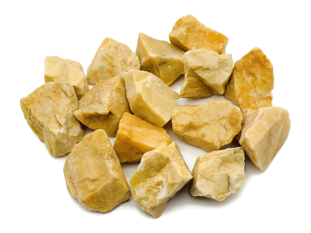Raw Yellow Jade Stone – Rough Crystal Stone - Gemstone - Crystal – Heal ...