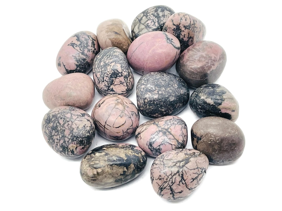 Rhodonite Tumbled Stone - Bigger Natural Rhodonite Stone - Healing ...