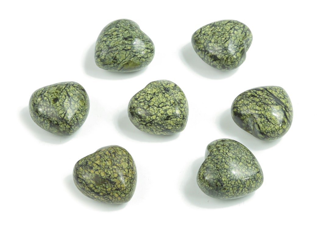 Asterite Serpentine Heart Gemstone – Asterite Serpentine Shaped Healing ...