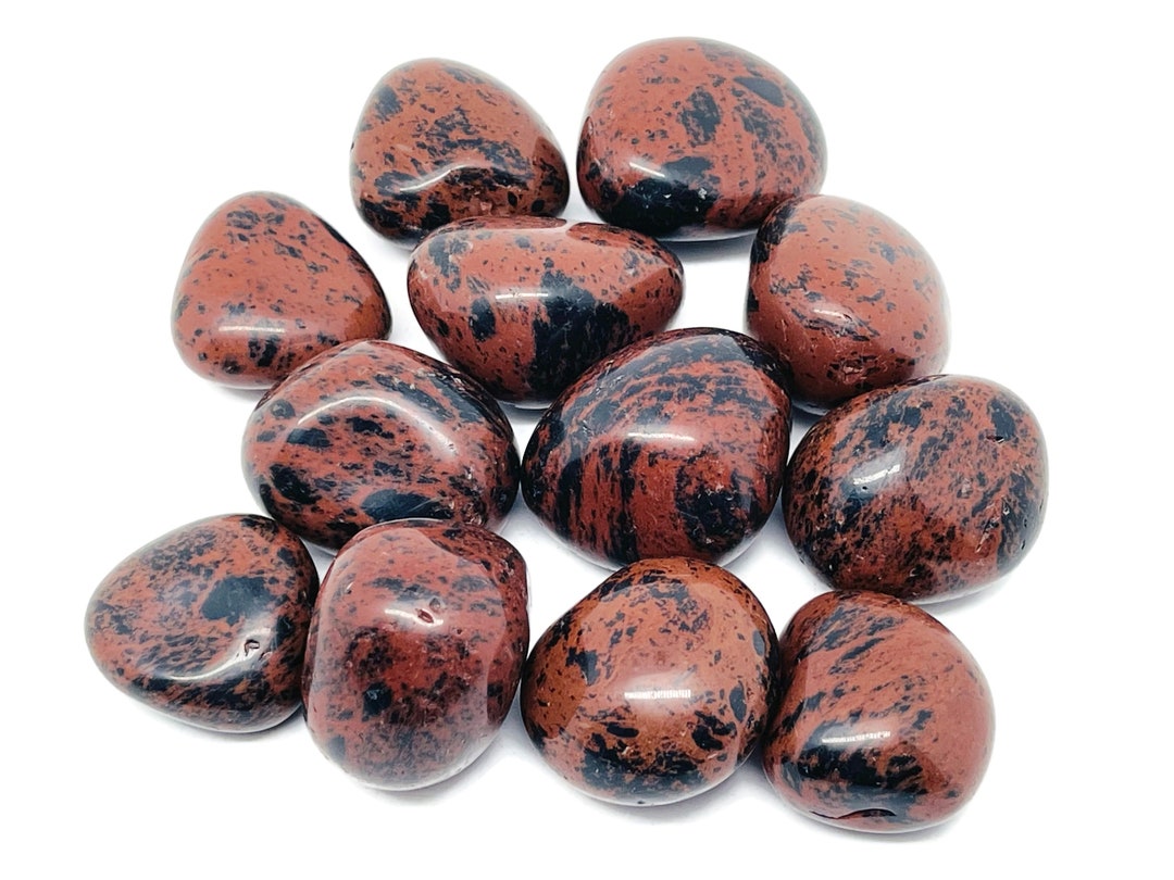 Mahogany Obsidian Tumbled Stone - Mahogany Obsidian Gemstone - Healing ...