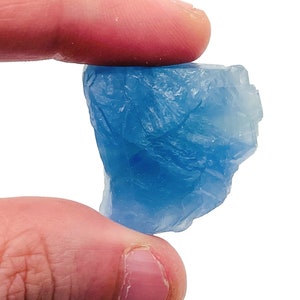 Raw Blue Fluorite Stone – Rough Crystal Stone - Gemstone - Crystal ...