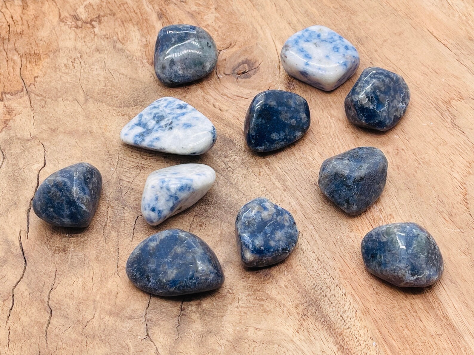 Blue Spot Jasper Tumbled Stone - Blue Spot Jasper Gemstones - Loose ...