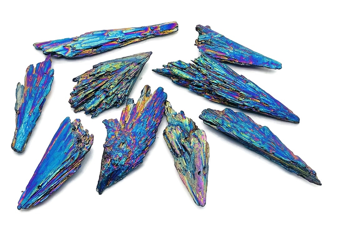 Rainbow Kyanite Fan - Titanium Kyanite Fan Crystal – Gemstone Crystal ...