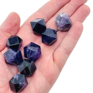 Amethyst Polyhedron Crystal Crystal Polyhedron Carving Polished ...