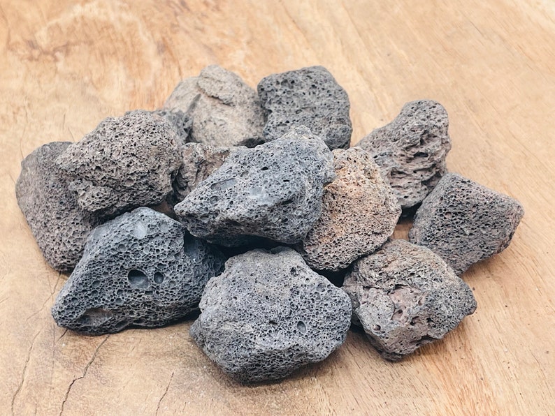 Raw Lava Volcanic Stone - Natural Lava Stone Crystal Gemstone ...