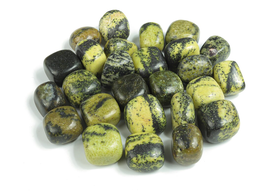 Yellow Turquoise Tumbled Stone - Yellow Turquoise Crystal - Healing ...