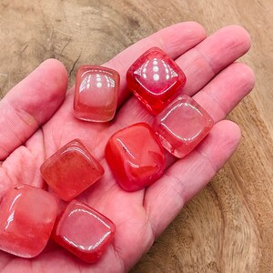 Cherry Quartz Tumbled Stone - Cherry Quartz Gemstone - Loose Gemstone ...
