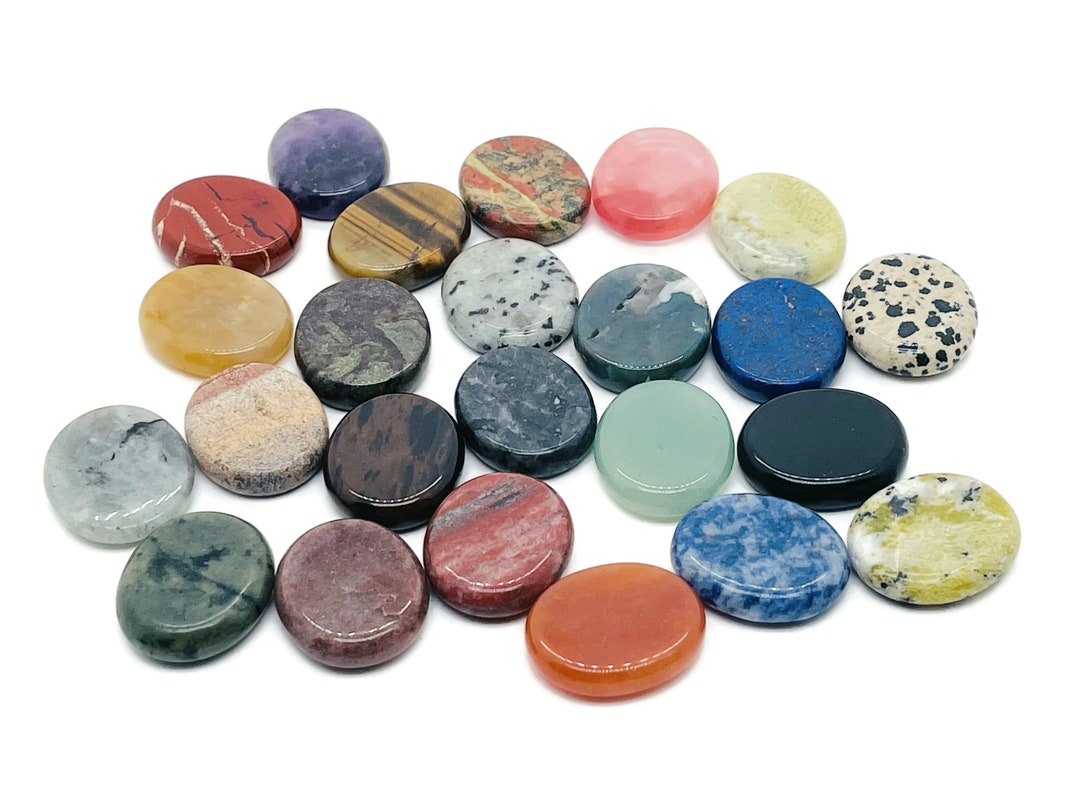 Crystal Flat Disk - Slab Natural Stone – Flat Stone - Worry Stone ...