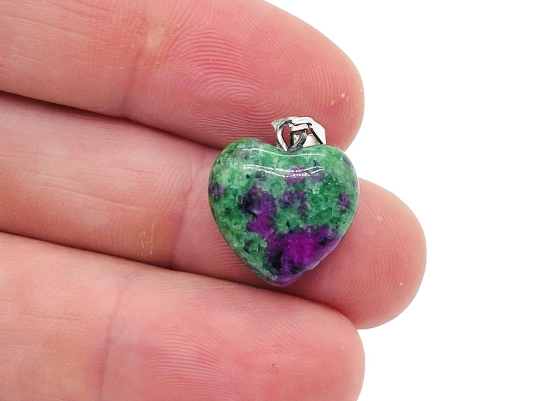 Ruby Zoisite Heart Pendant - Crystals Pendant Healing - Mini Crystal Pendant - Gifts - NC1129 - Etsy