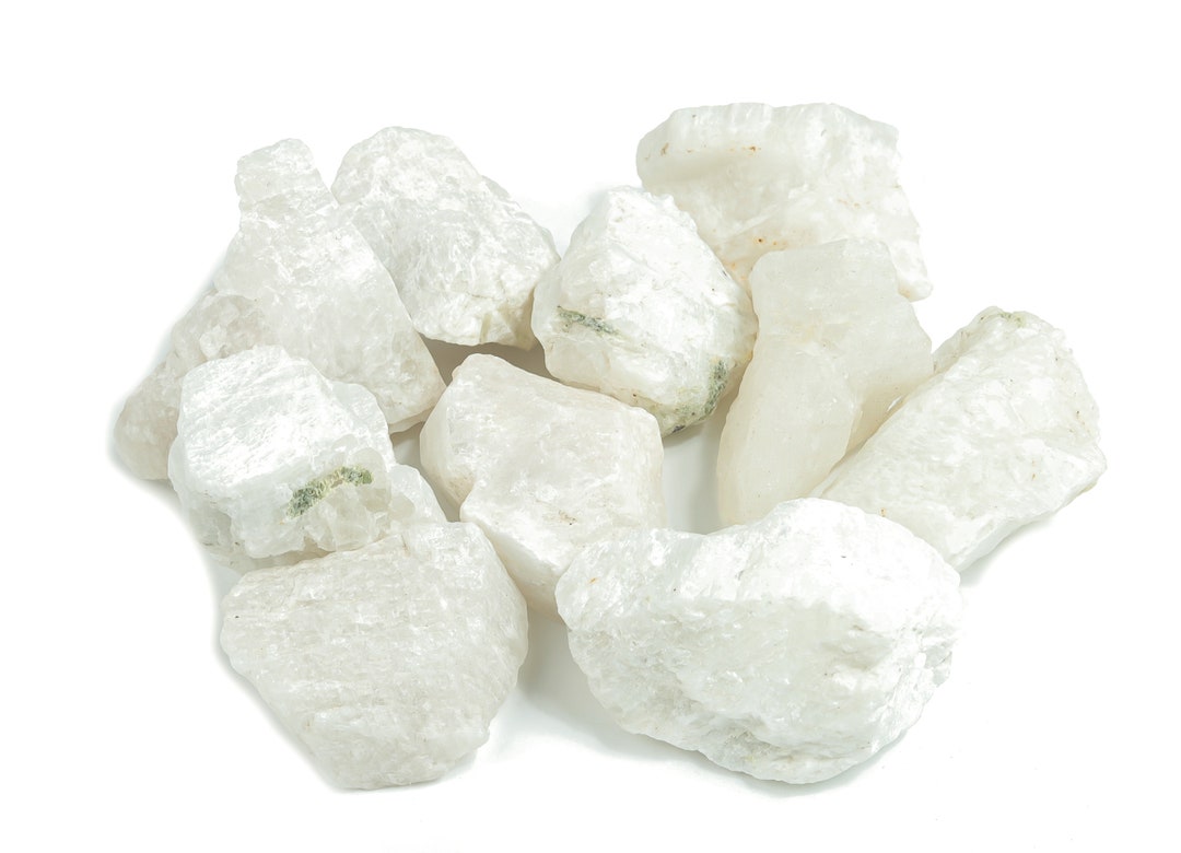 White Moonstone Raw Stone - Rough Healing Gemstone - Natural Raw ...