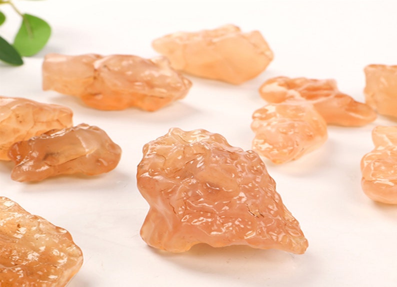 Raw Yellow Chalcedony Agate Stone – Rough Crystal Stone - Gemstone ...