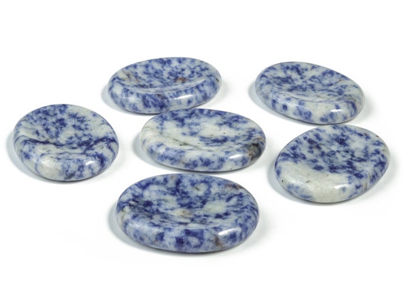 Blue Spot Jasper Worry Stone Natural Blue Dot Jasper Worry - Etsy UK