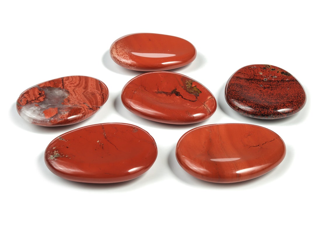Red Jasper Worry Stone Worry Stone Crystal Shaped Natural Red Jasper ...