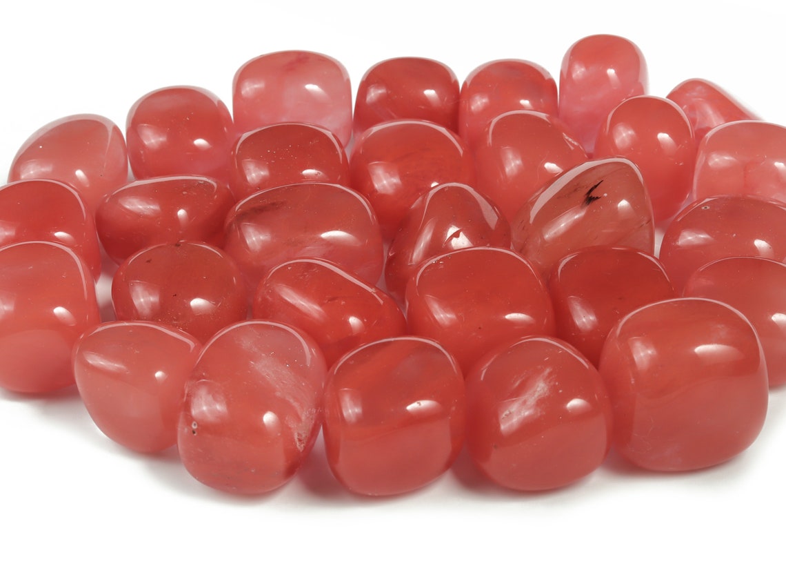 Cherry Quartz Tumbled Stone - Cherry Quartz Gemstone - Loose Gemstone ...