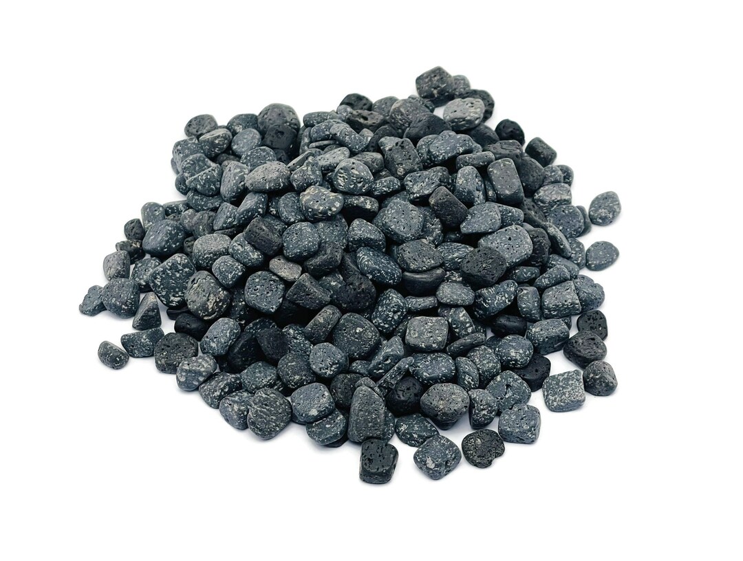 Lava Chips - Volcanic Rock Gemstone Chips – Crystal Semi Tumbled Chips ...