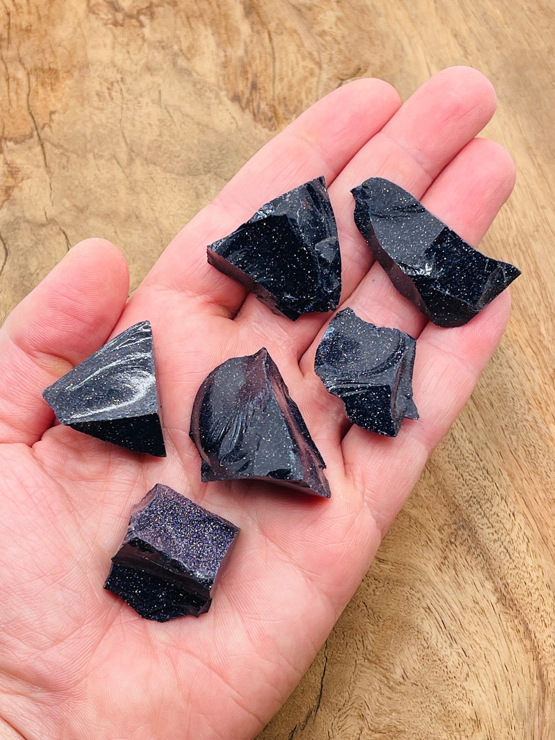 Raw Blue Goldstone Blue Goldstone Loose Gemstone Natural - Etsy