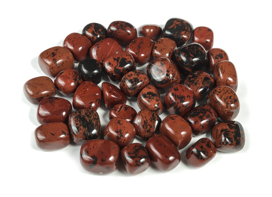 Mahogany Obsidian Tumbled Stone - Mahogany Obsidian Gemstone - Loose ...