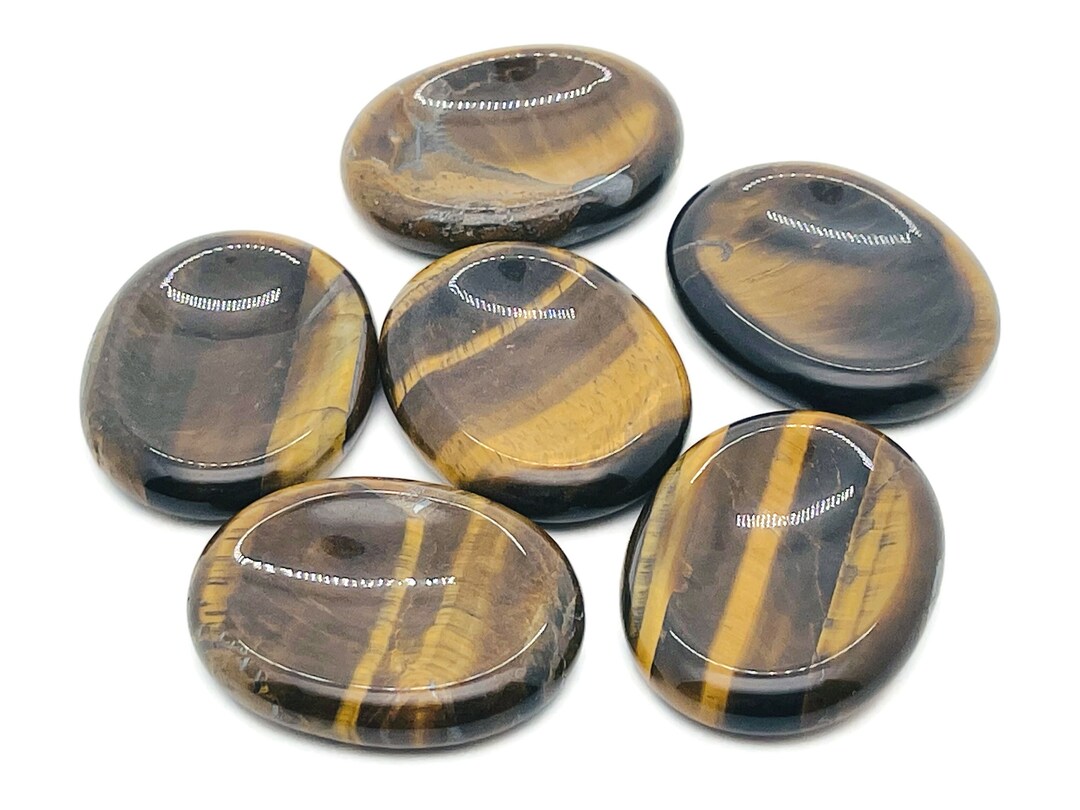 Tiger Eye Worry Stone – Polished Tigers Eye Stone – Healing Crystal ...