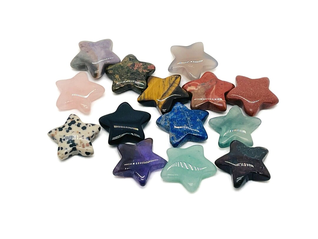 Crystal Star Gemstone – Star Carving Star –mini Star Crystal Stone ...