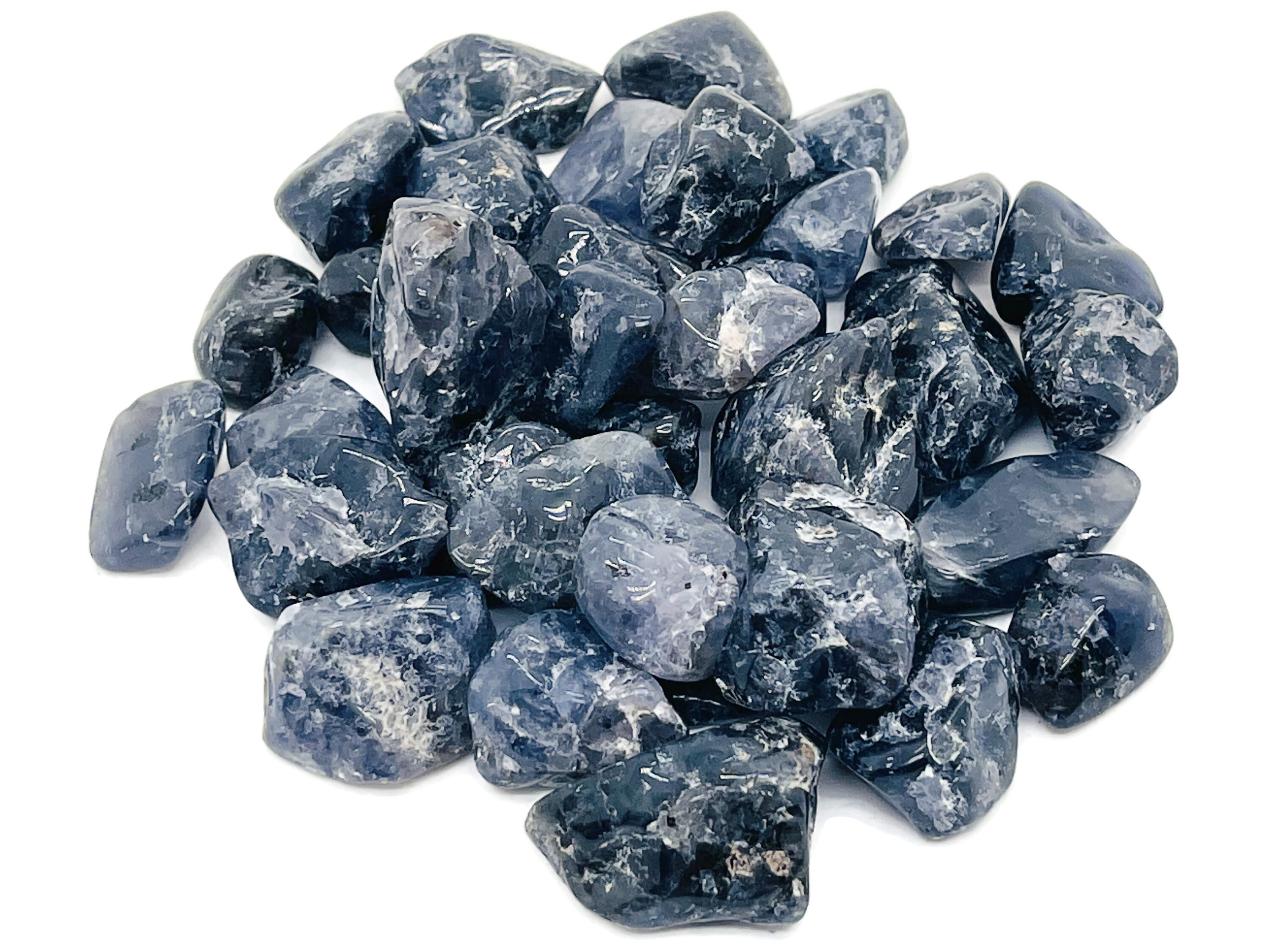 Lolite Tumbled Stone Lolite Crystal Gemstone Crystal - Etsy