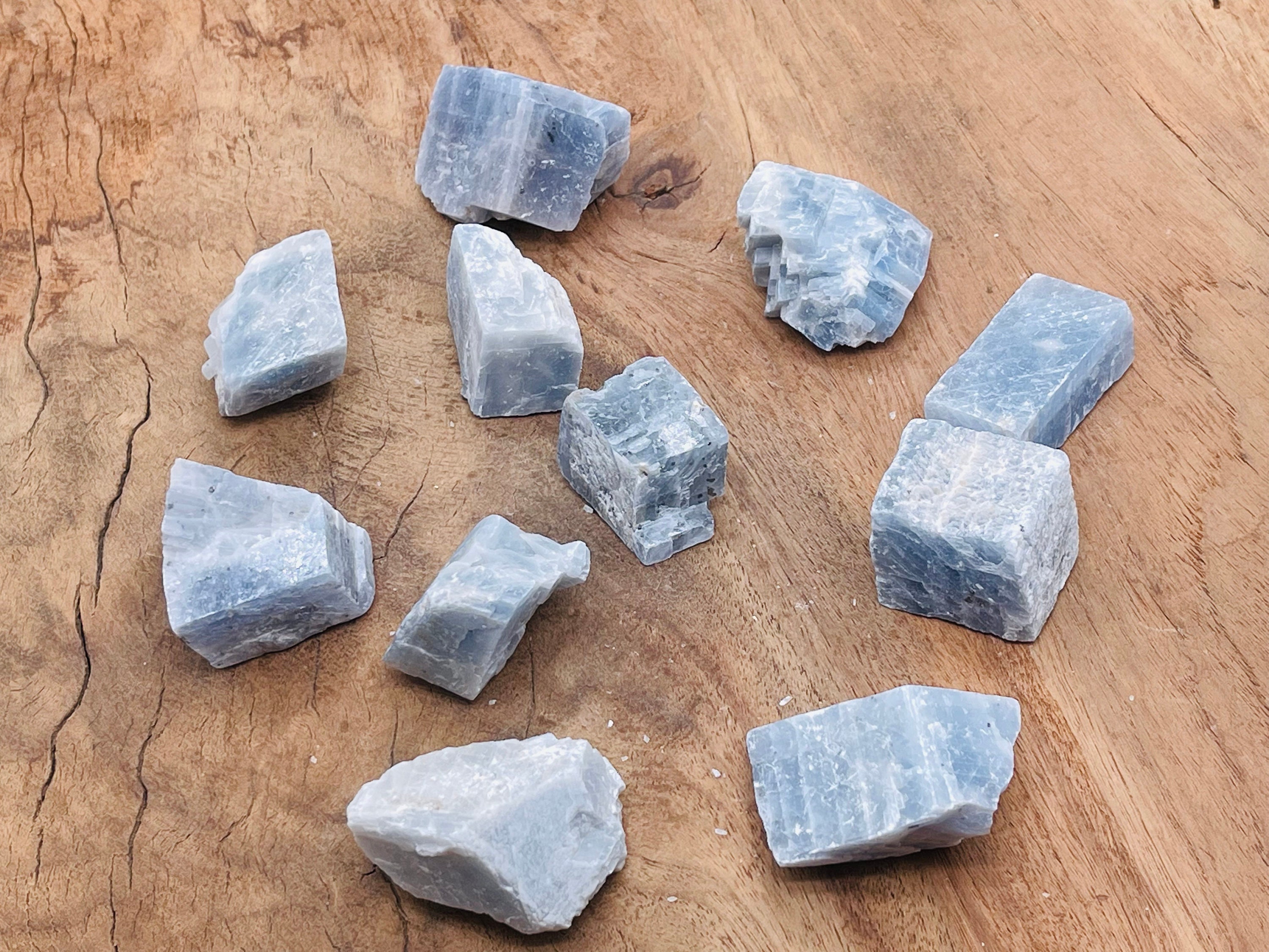 Blue Calcite Raw Stone Rough Blue Calcite Crystal Chunk - Etsy