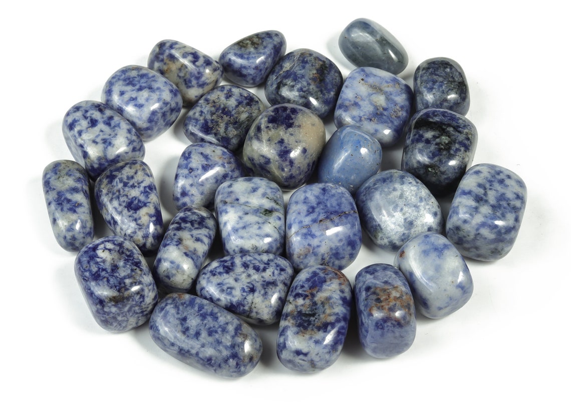 Blue Spot Jasper Tumbled Stone Blue Spot Jasper Gemstones | Etsy