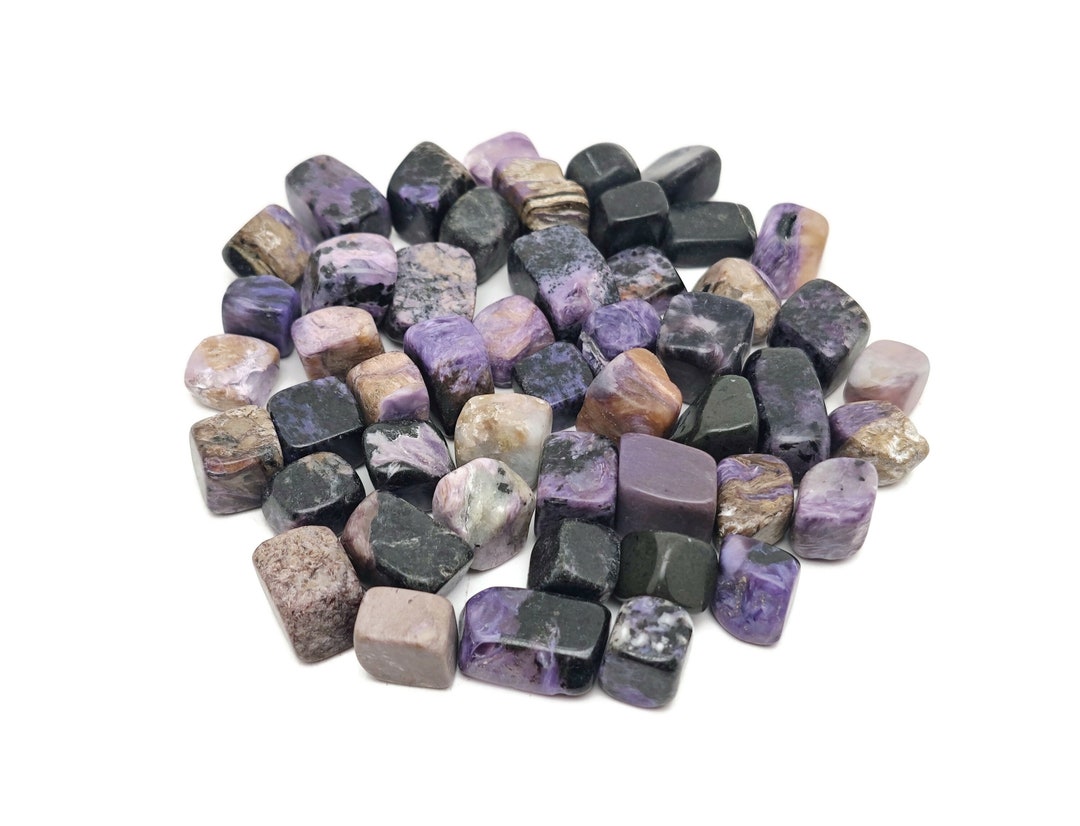 Charoite Tumbled Stone – Third Eye and Crown Chakra – Genuine Crystals ...