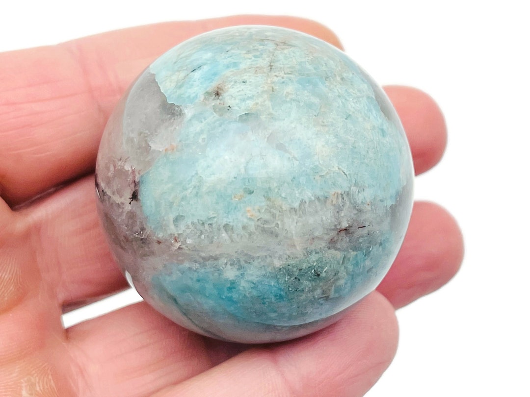 Amazonite Sphere Stone A++ – Crystal Ball - Healing Crystal Stones ...