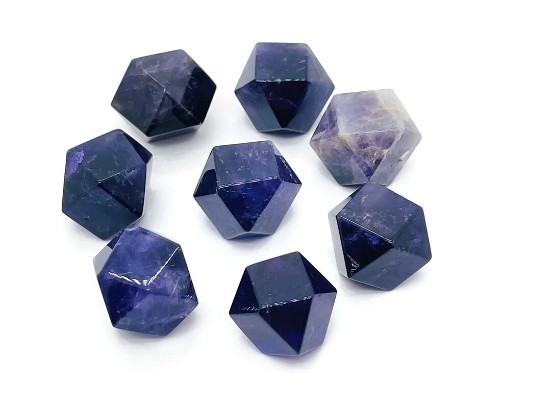 Amethyst Polyhedron Crystal Crystal Polyhedron Carving Polished ...