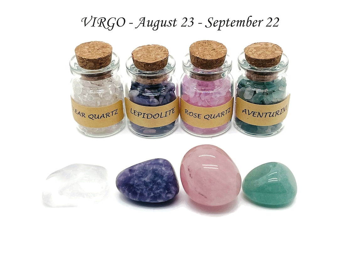 Virgo Zodiac Crystal - Virgo Birthstone - Choose Crystal Chips and ...