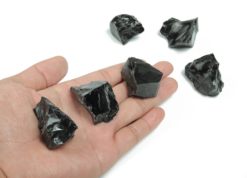Obsidian Raw Stone - Natural Gemstone - Loose Gemstone - Natural Stone ...