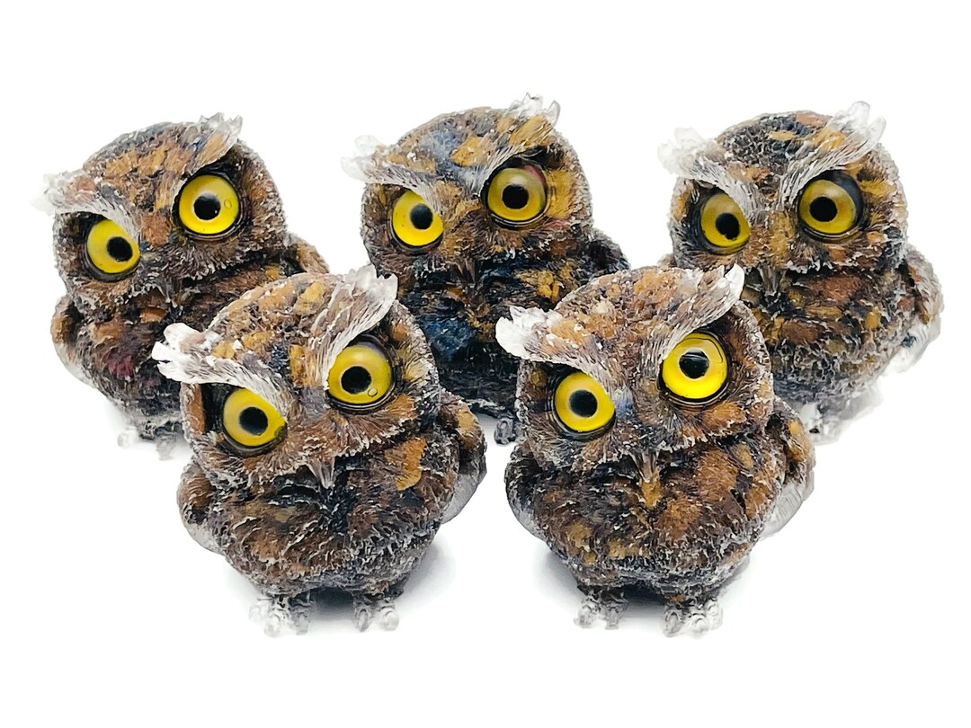 Tiger Eye Crystal Owl Crystal Resin Owl Crystal Owl - Etsy