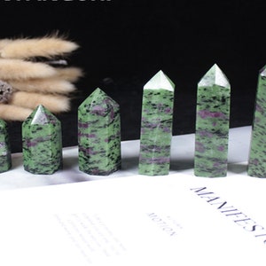 Ruby Zoisite Obelisk Tower Stone - Obelisk Tower Crystal Stone ...