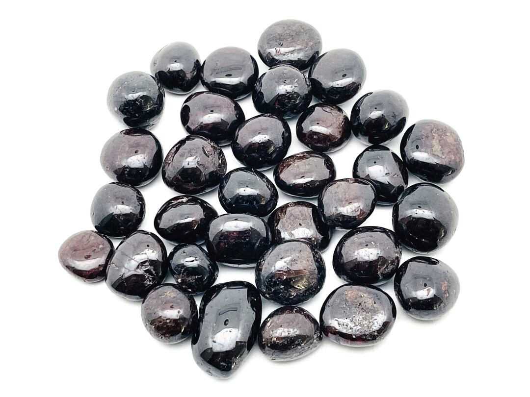Orange Garnet Tumbled Stones - Polished Garnet - Healing Stone - Orange ...